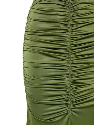 Essentiel Antwerp Knot-detail Midi Dress - Green