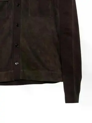 Gucci Leather Shirt Jacket