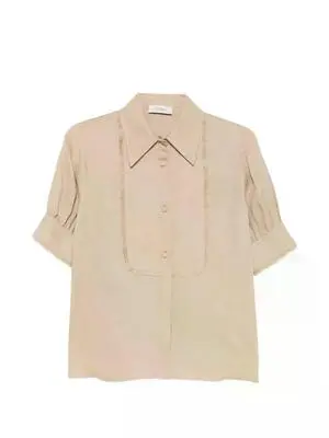 Agnona Buttoned Fringed Shirt