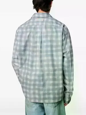 Axel Arigato Distort Gingham Pocket Shirt