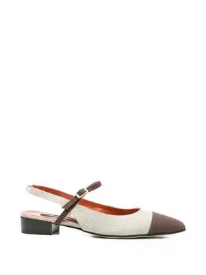 CAREL Oceano 26 Toe-cap Flat Pumps - Neutrals