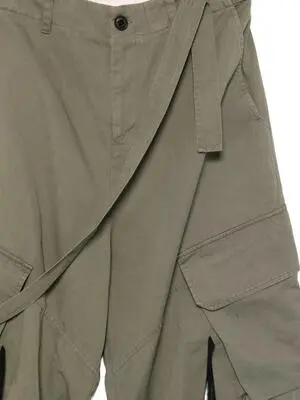Isabel Benenato Belted Cargo Trousers