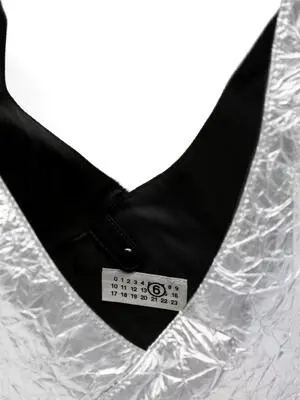 MAISON MARGIELA Japanese Textured Shoulder Bag - Silver