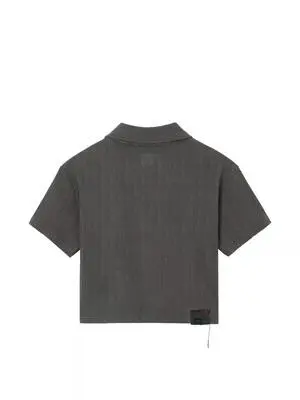 Izzue Zip-up Ribbed Top