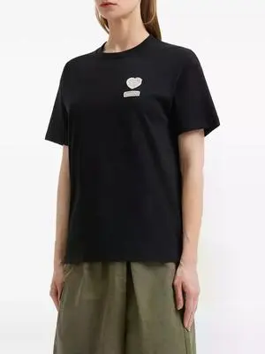 FINGERCROXX Heart-patch T-shirt
