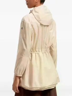Moncler Drawstring Hooded Jacket - Neutrals