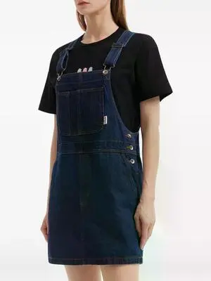 FINGERCROXX Chest-pocket Skirt-bottom Playsuit