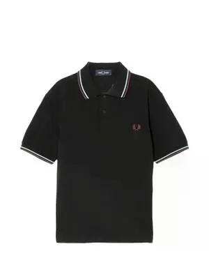 Fred Perry Laurel-wreath Short-sleeve Polo Shirt - Black