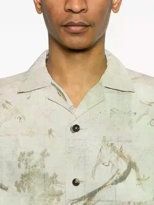 ZIGGY CHEN Buttoned Print Shirt