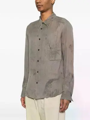 ZIGGY CHEN Pocket Print Shirt