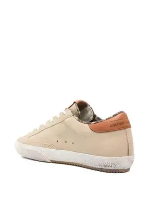 GOLDEN GOOSE Super-star Animal-print Sneakers - Neutrals