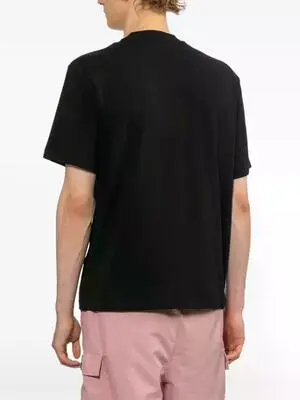 Fred Perry Logo-embroidered T-shirt - Black