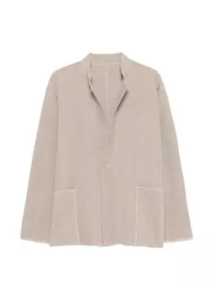Issey Miyake Herringbone Knit Cardigan