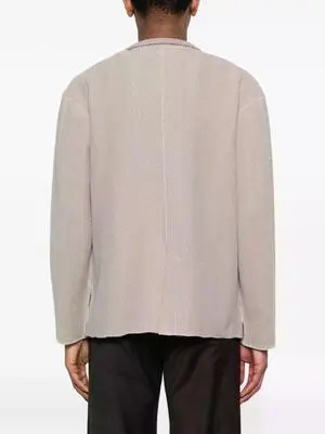 Issey Miyake Herringbone Knit Cardigan