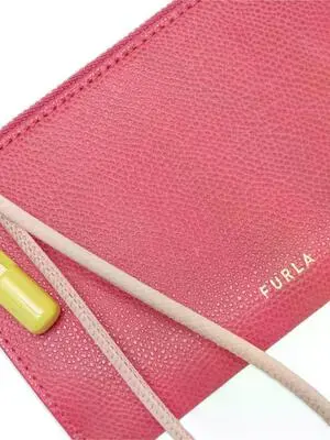 Furla Leather Envelope Clutch Bag - Pink