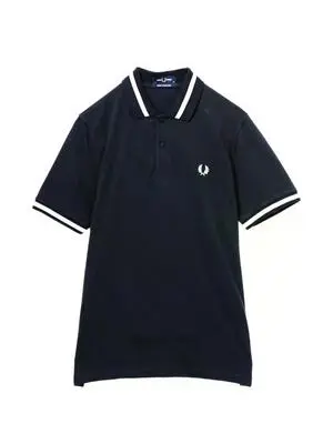 Fred Perry Logo-embroidered Polo Shirt - Blue
