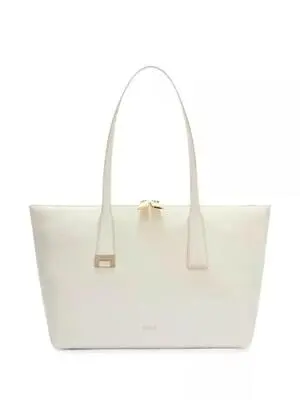 Furla Olivia Grained Leather Top Handle Tote Bag - Neutrals