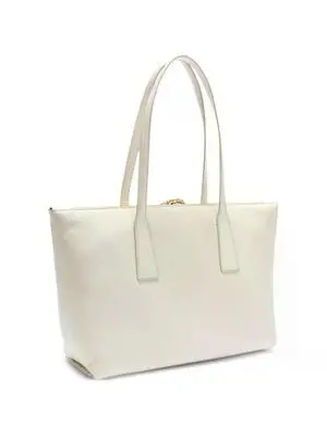 Furla Olivia Grained Leather Top Handle Tote Bag - Neutrals