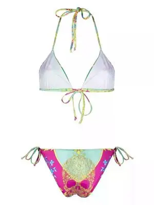 Philipp Plein Baroque-print Bikini