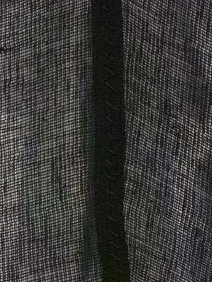 YEHUAFAN Frayed Trim Paneled Top