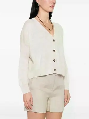 BASE Button-front Cardigan