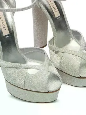 Casadei Flora Solar Eclipse Platform Sandals