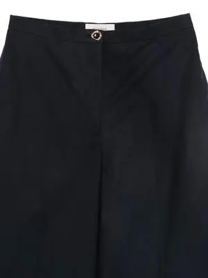Agnona Buttoned Wide Leg Trousers