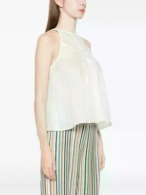 TWINSET Sleeveless Blouse With Lace Detailing