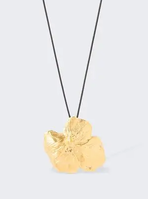 THE YSSO Hibiscus Necklace - Gold