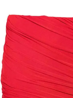 Rick Owens Ruched Fitted Mini Skirt
