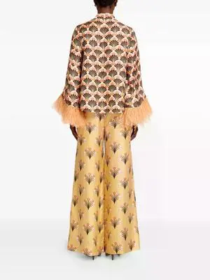 La DoubleJ Printed Palazzo Pants - Yellow