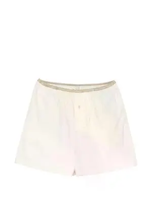 LEMAIRE Button-embellishment Shorts - Neutrals