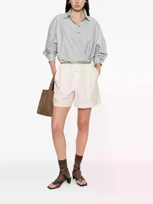 LEMAIRE Button-embellishment Shorts - Neutrals