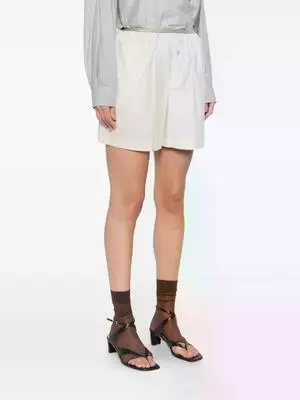 LEMAIRE Button-embellishment Shorts - Neutrals