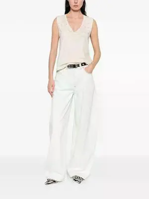 BLUGIRL Embroidered V-neck Tank Top