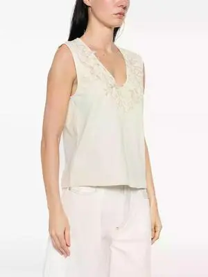 BLUGIRL Embroidered V-neck Tank Top
