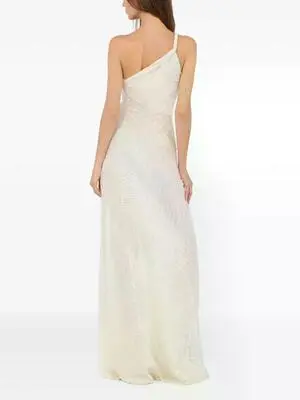 Roberto Cavalli Printed One-shoulder Maxi Dress