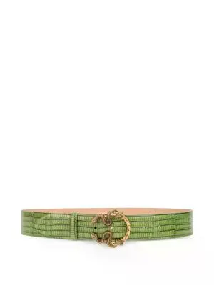 Roberto Cavalli Snake-buckle Belt - Green