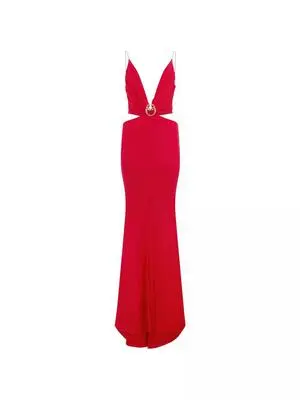 Roberto Cavalli Cut-out Maxi Dress - Red