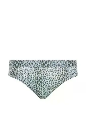 Roberto Cavalli Animal-print Swim Trunks - Blue
