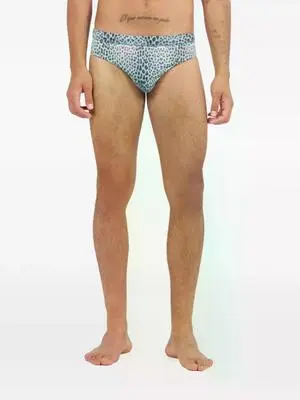 Roberto Cavalli Animal-print Swim Trunks