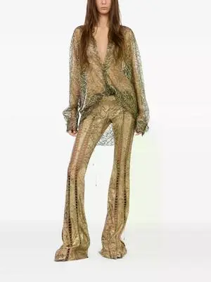 Roberto Cavalli Python Print Trousers