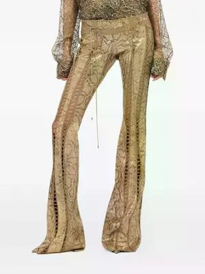 Roberto Cavalli Python Print Trousers
