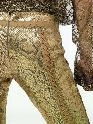 Roberto Cavalli Python Print Trousers