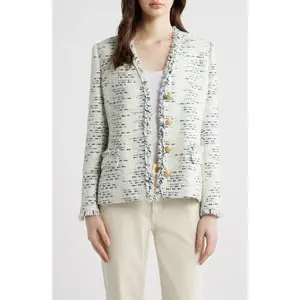 Kobi Halperin Sapphire Tweed Jacket - Blue Multi