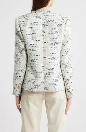 Kobi Halperin Sapphire Tweed Jacket - Blue Multi