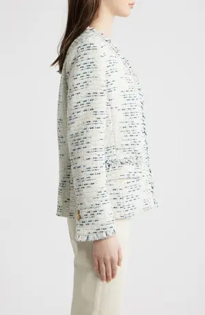 Kobi Halperin Sapphire Tweed Jacket - Blue Multi
