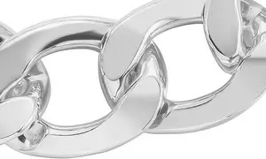 ST. MORAN Curb Chain Necklace - Silver