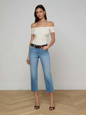 L'Agence Tobar Suede Belt - Chocolate