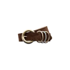 L'Agence Tobar Suede Belt - Chocolate